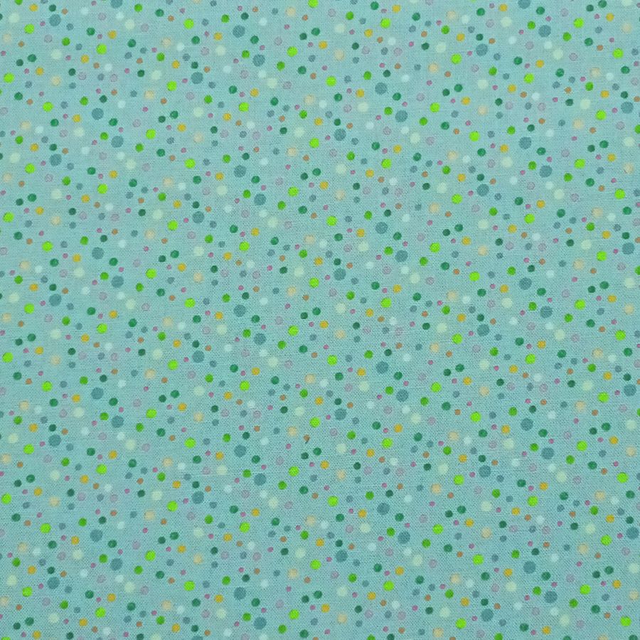 Topos de colores azul – Las Telas de Jaume